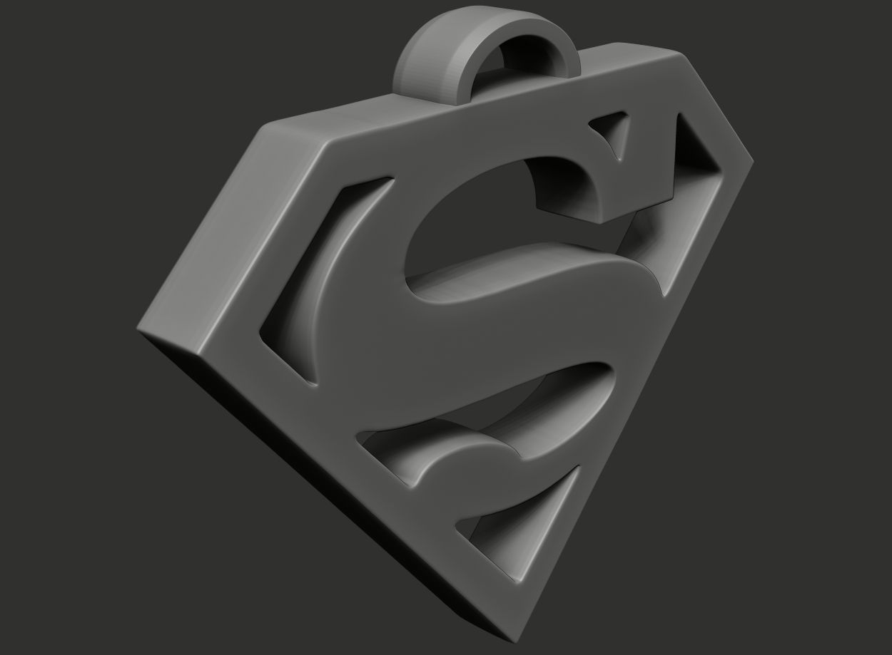 SUPERMAN KEYCHAIN free 3D model 3D printable | CGTrader