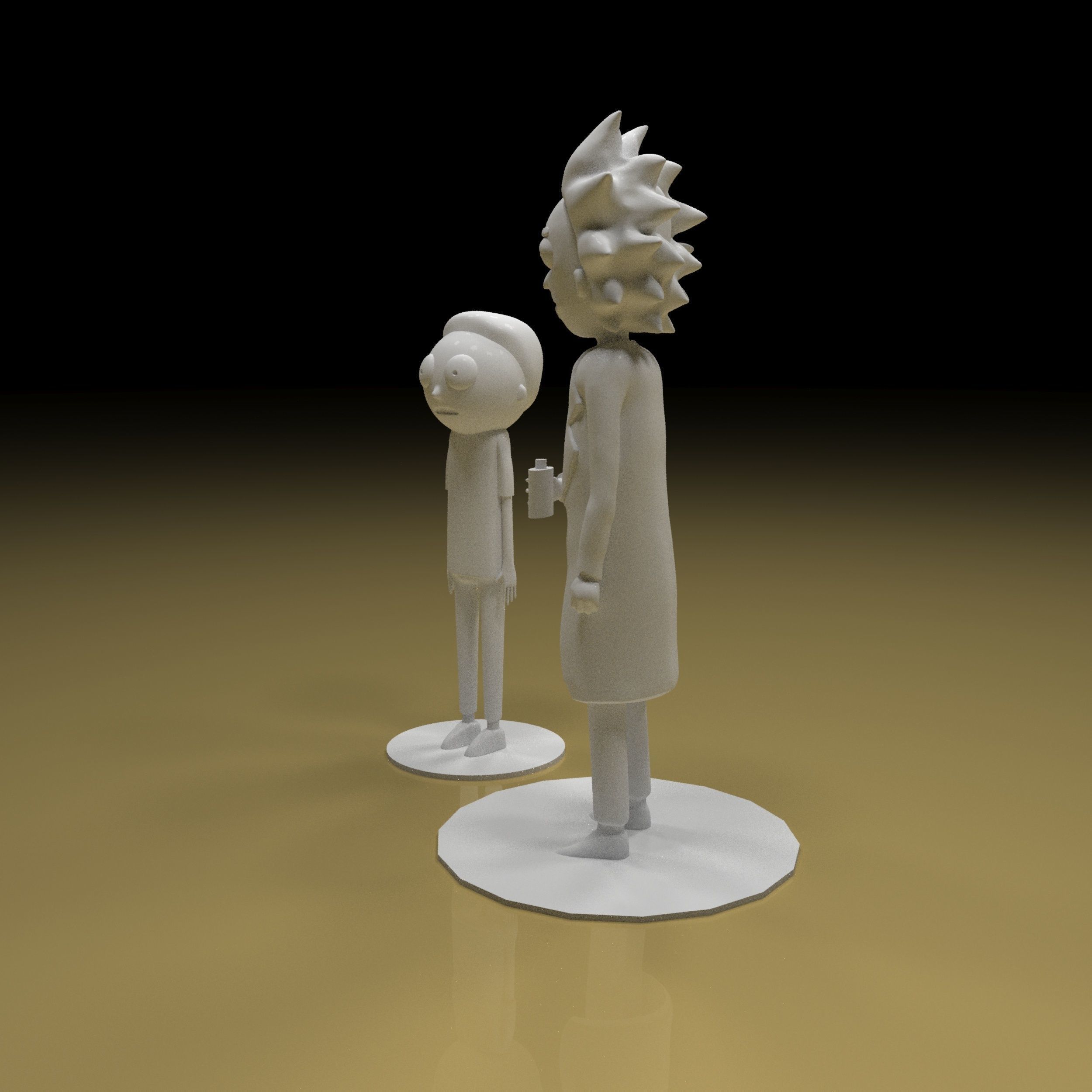 Rick and Morty 3D model 3D printable | CGTrader