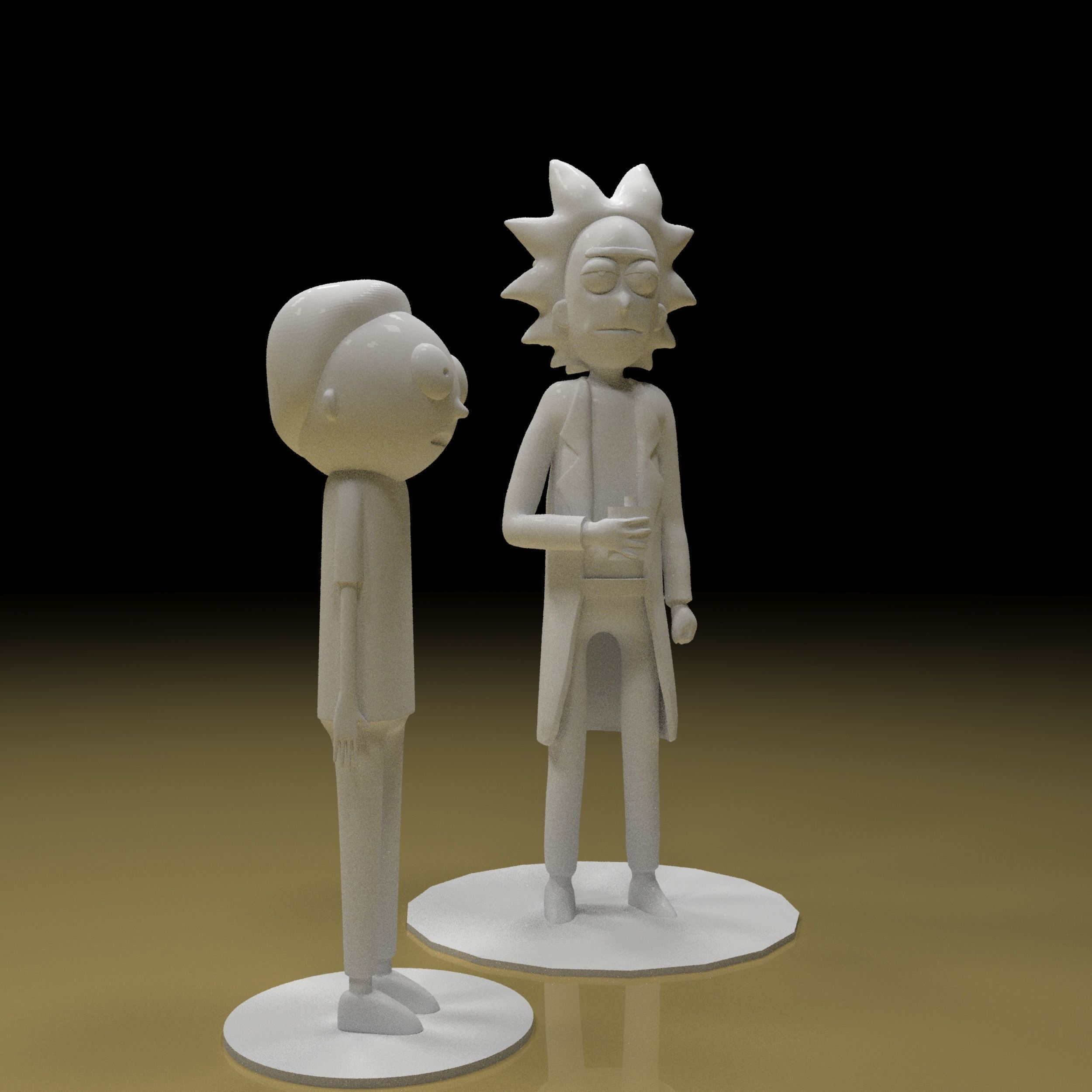 Rick and Morty 3D model 3D printable | CGTrader