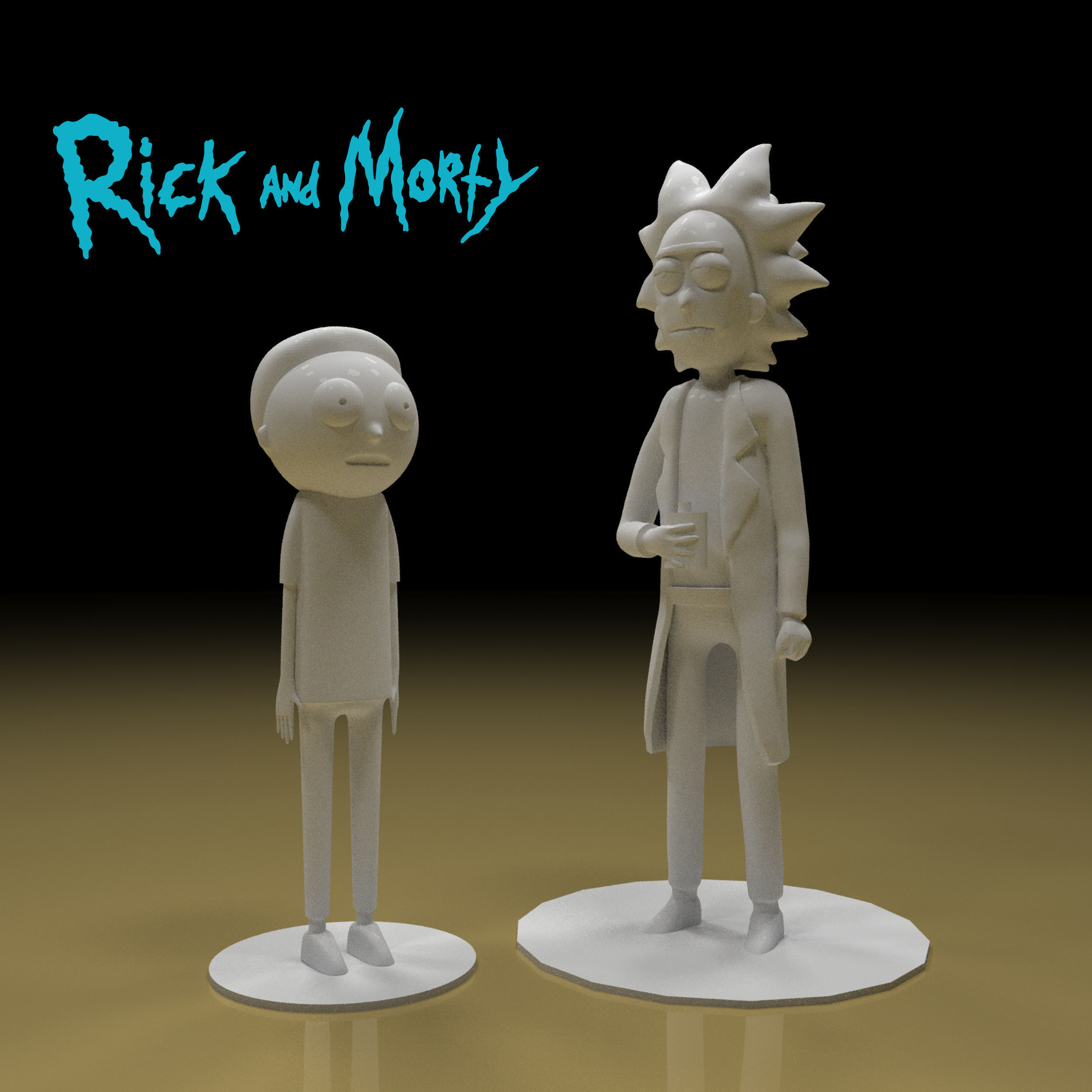 Rick and Morty 3D model 3D printable | CGTrader