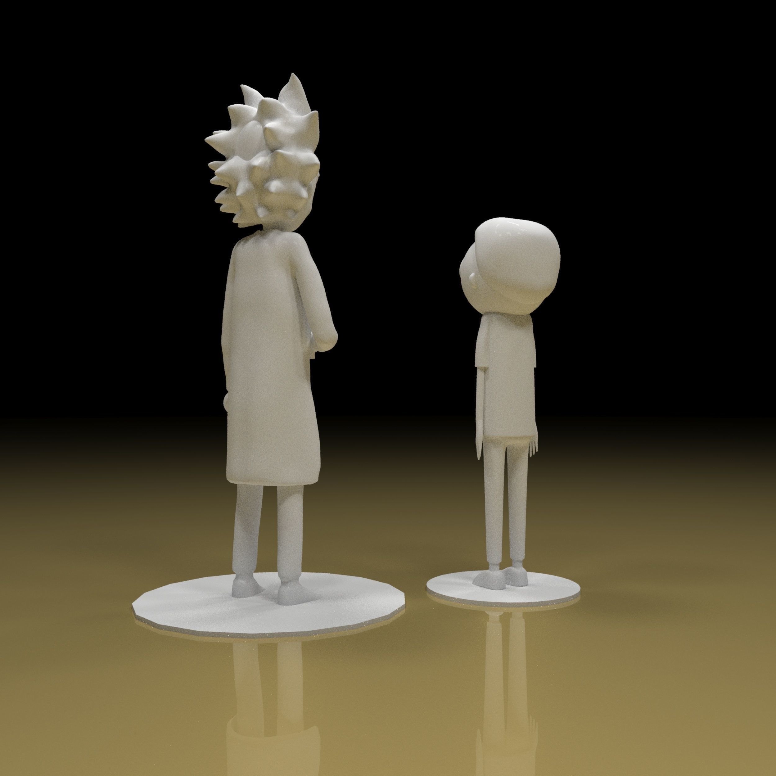 Rick and Morty 3D model 3D printable | CGTrader