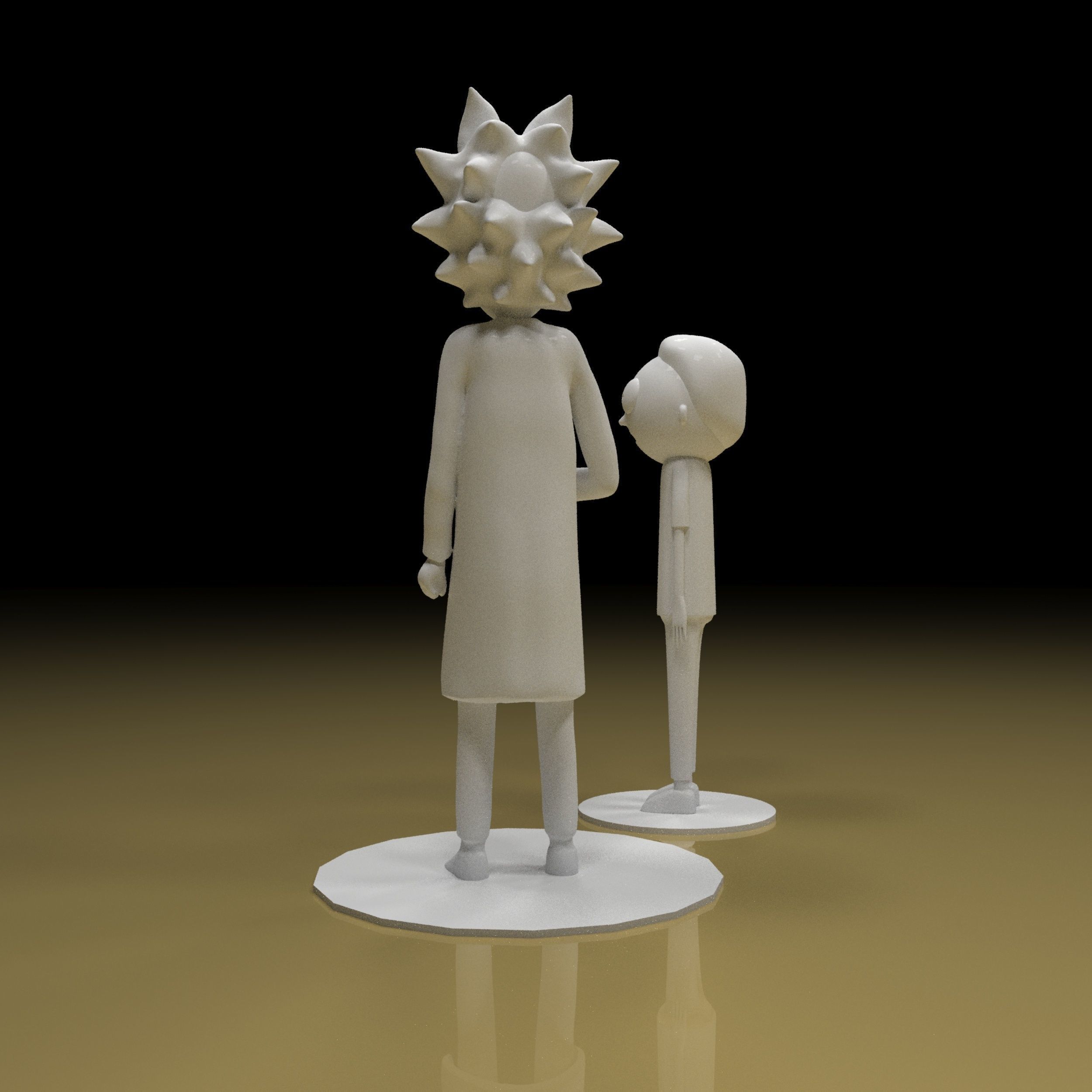 Rick and Morty 3D model 3D printable | CGTrader