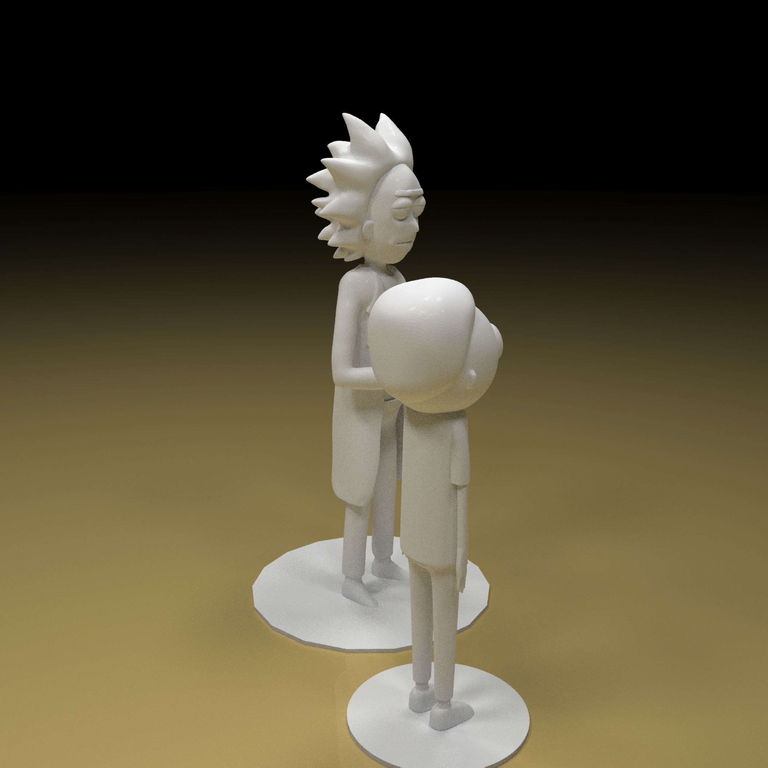 Rick and Morty 3D model 3D printable | CGTrader