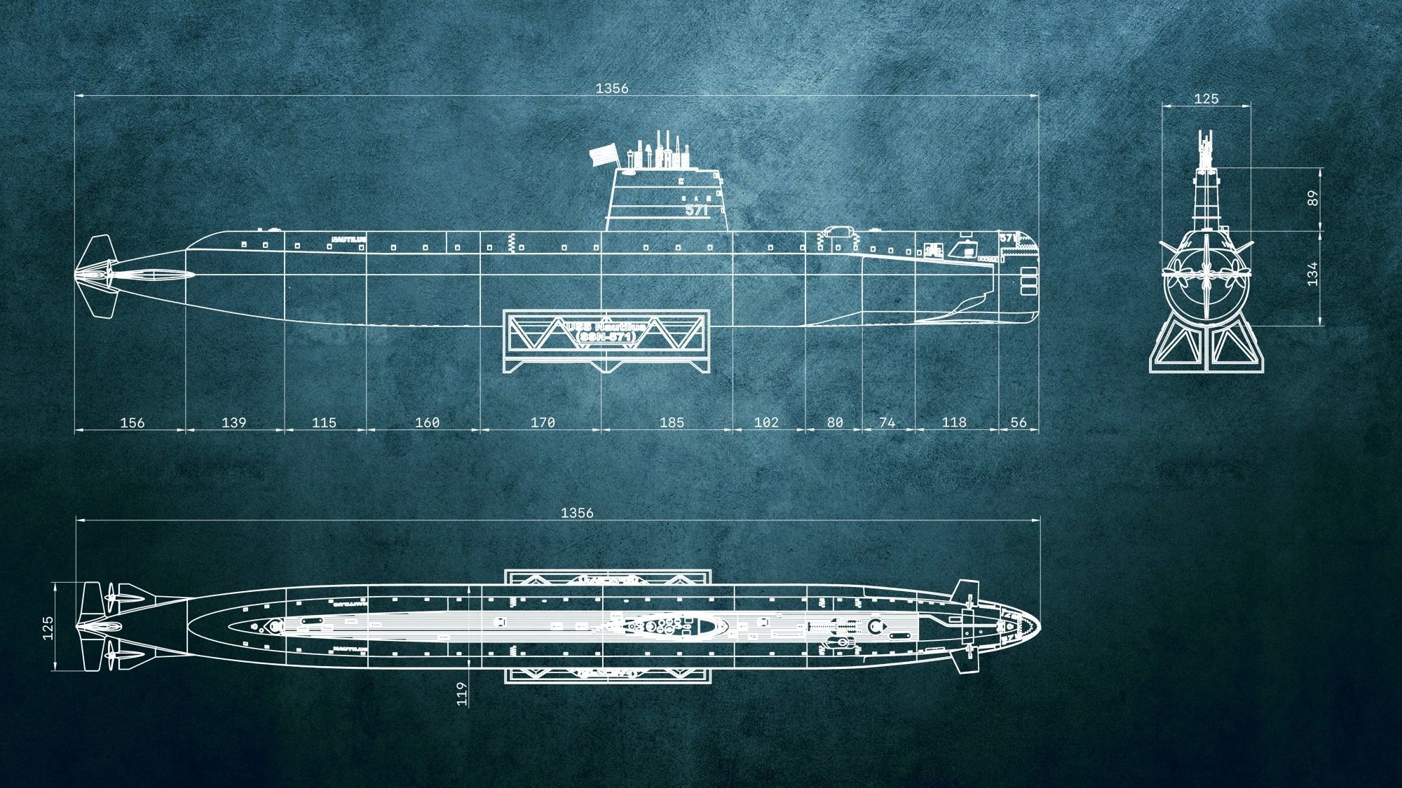 USS Nautilus SSN-571 Print 3D model 3D printable | CGTrader