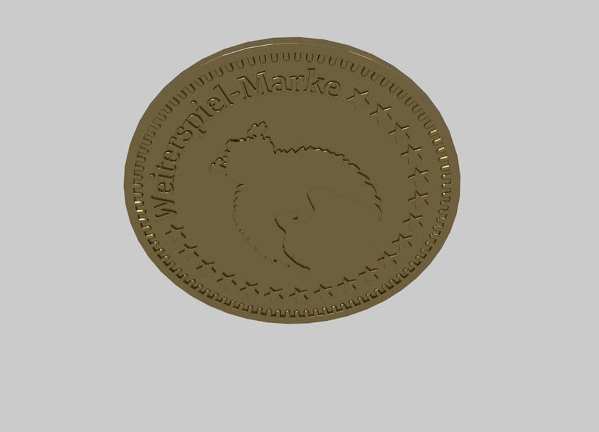 coin token free 3D model | CGTrader