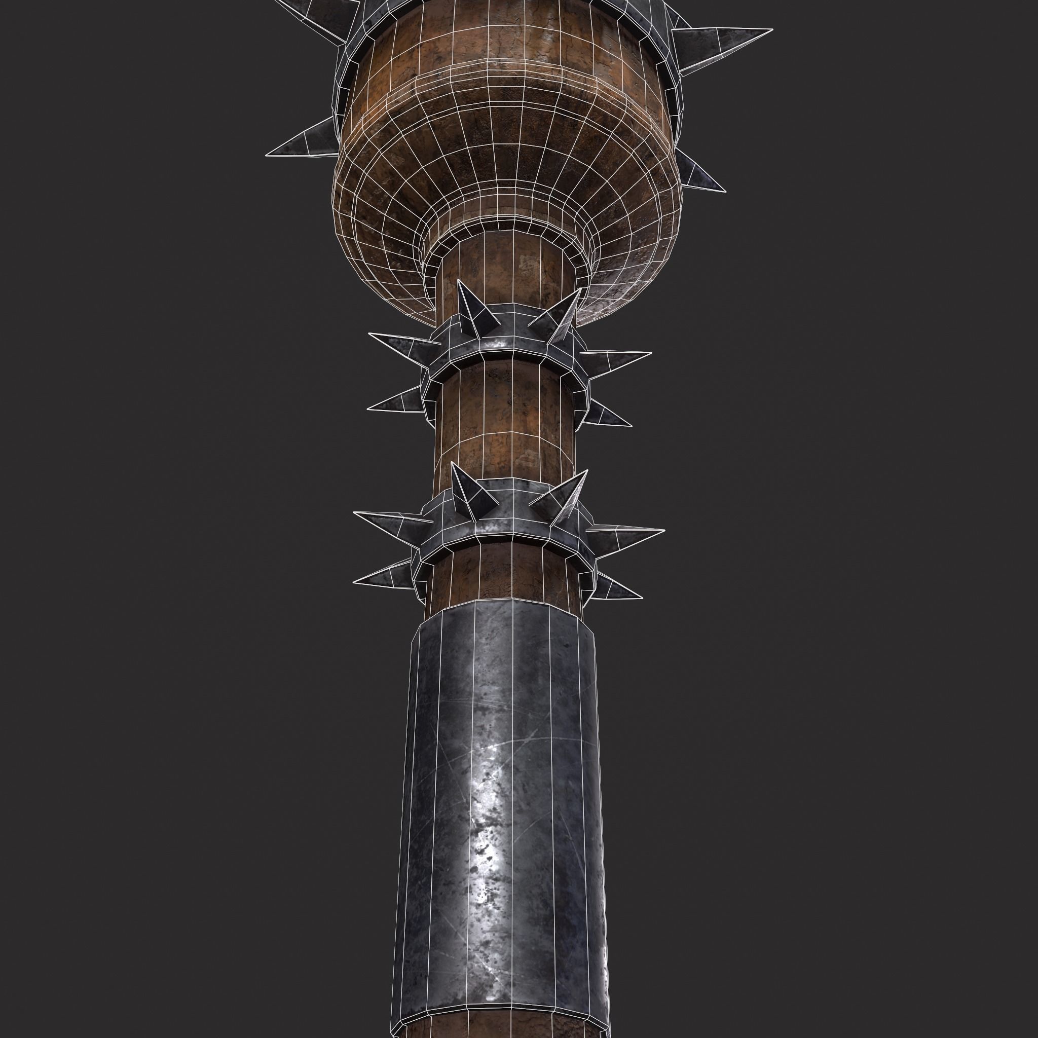 3D model Medieval Spiked Mace VR / AR / low-poly | CGTrader