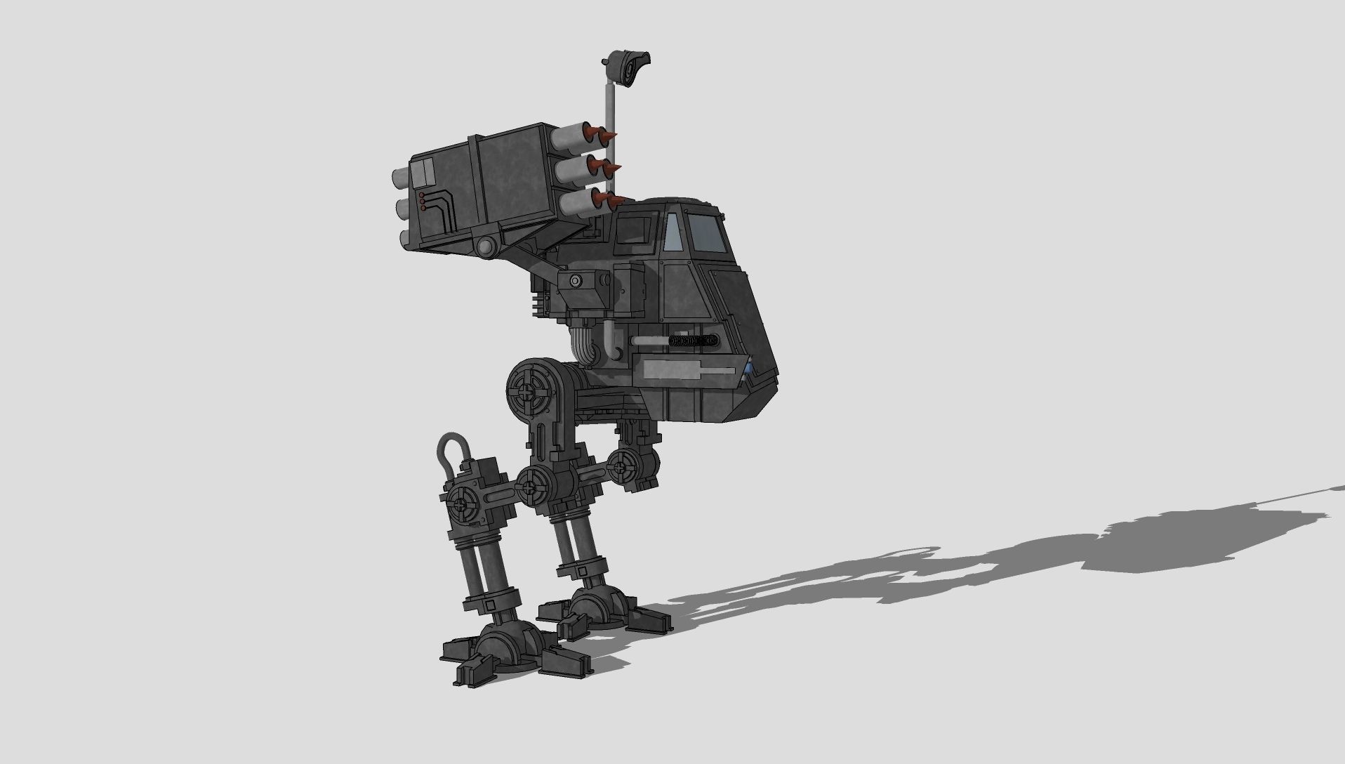 Support Sentinel with Missile Pod 3D model | CGTrader