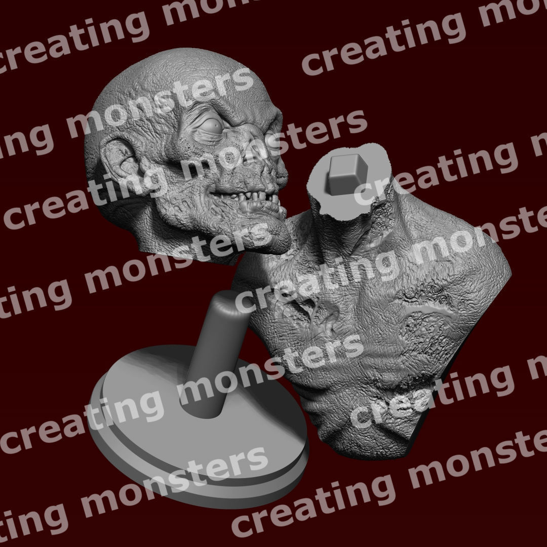 THE CRYPT KEEPER BUST STL- TALES FROM THE CRYPT 3D model 3D printable | CGTrader