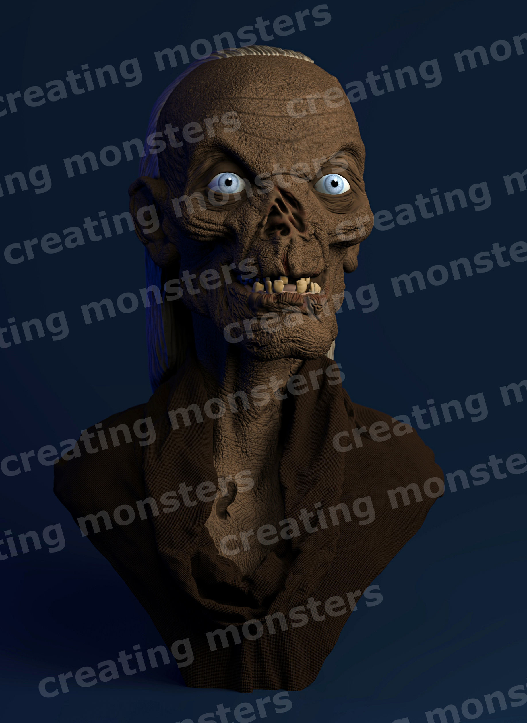 THE CRYPT KEEPER BUST STL- TALES FROM THE CRYPT 3D model 3D printable ...