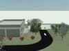 Resort house with swimming pool and parking and garden in Revit 3D ...