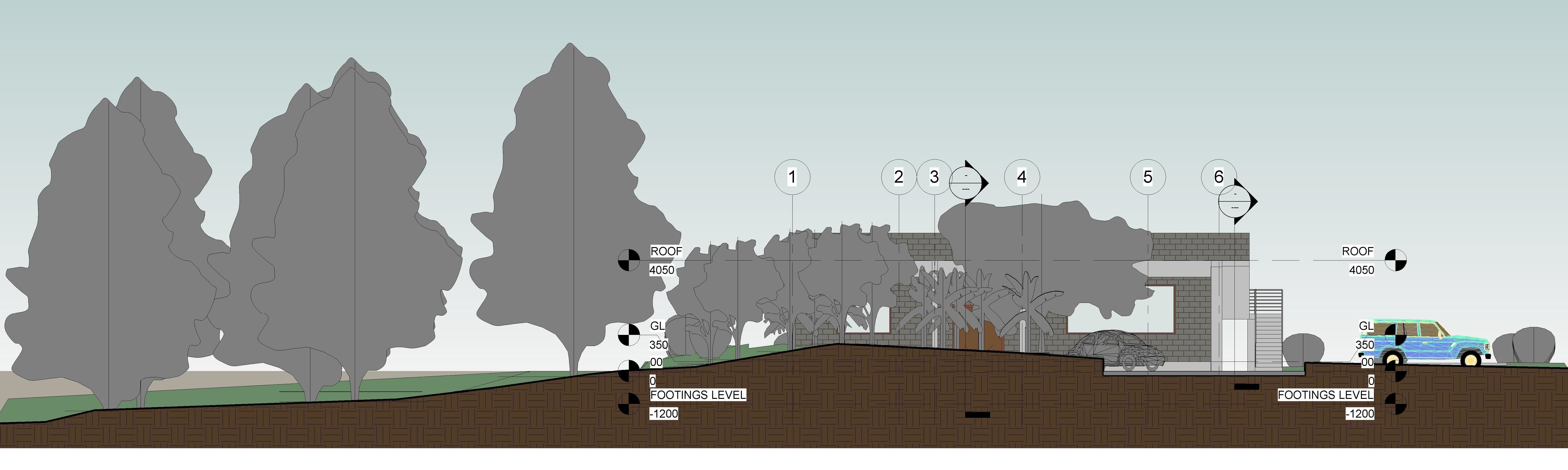 Resort house with swimming pool and parking and garden in Revit 3D ...
