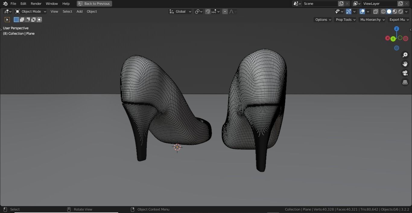 Black high heel shoes 3D model | CGTrader