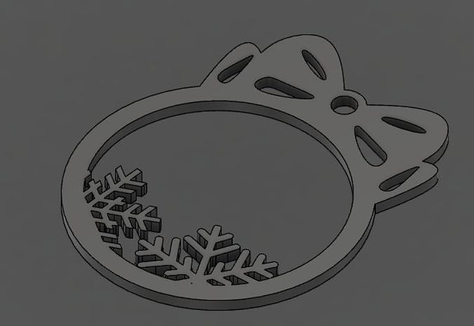 Custom christmas ornament 3D model 3D printable | CGTrader