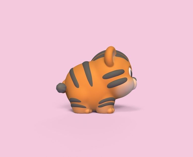 Baby Tiger 3D model 3D printable | CGTrader