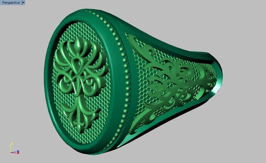 signet ring 3D model 3D printable | CGTrader