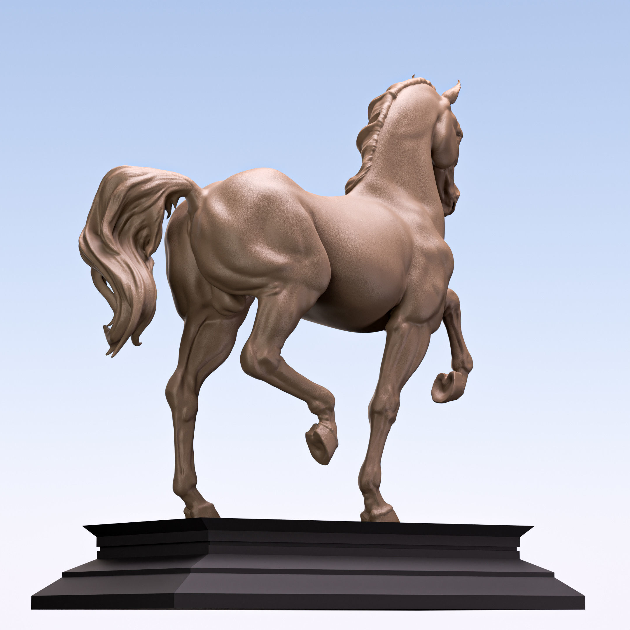 Arabian horse 3D print model 3D model 3D printable | CGTrader