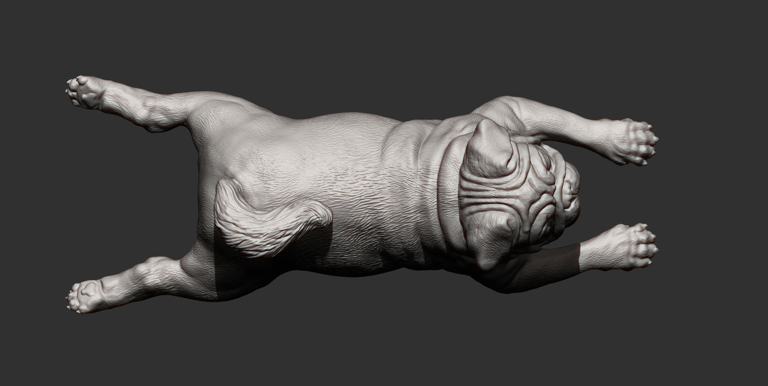 Pug for 3D printing 3D model 3D printable | CGTrader