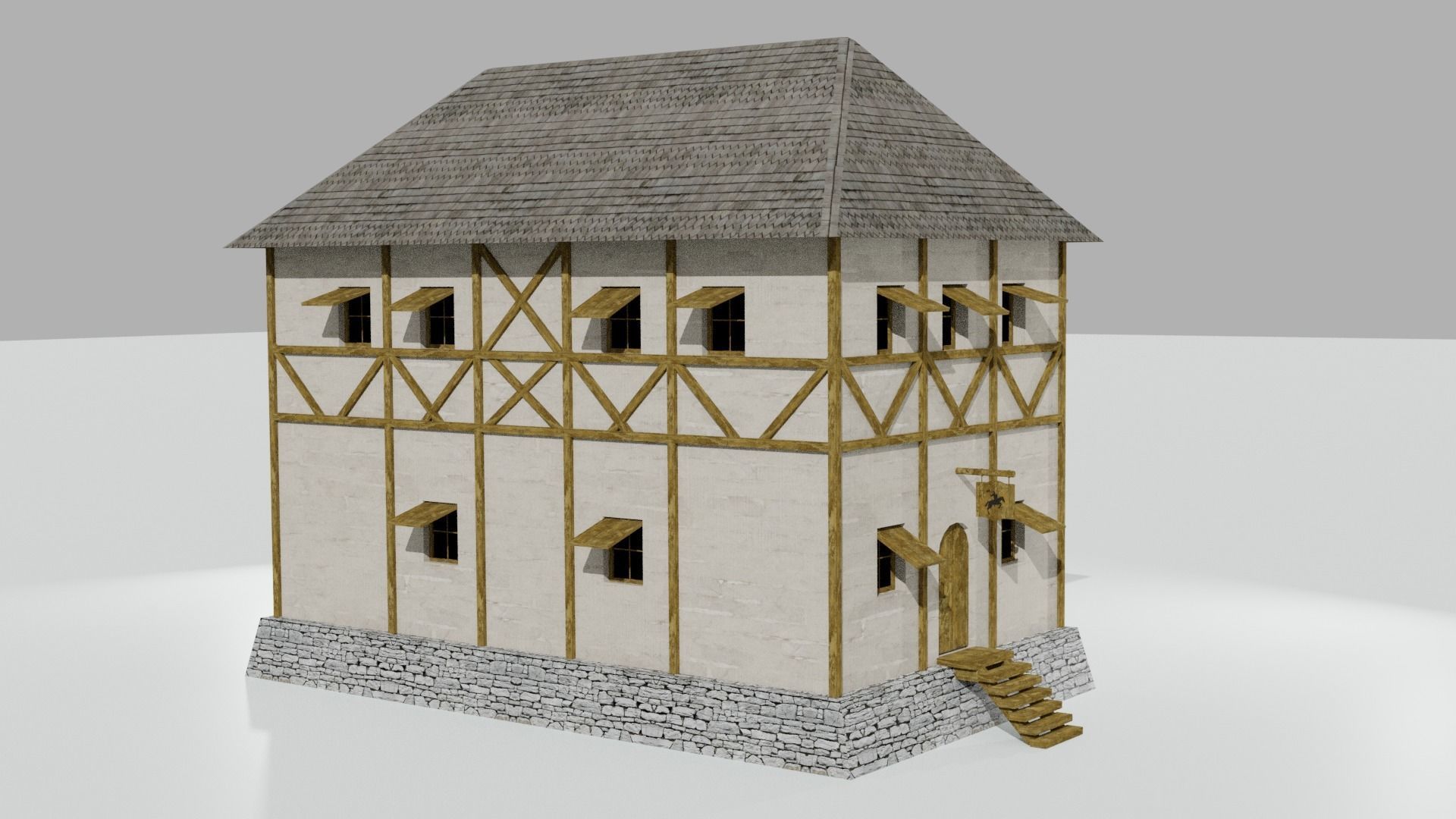 Medival House 3D model | CGTrader