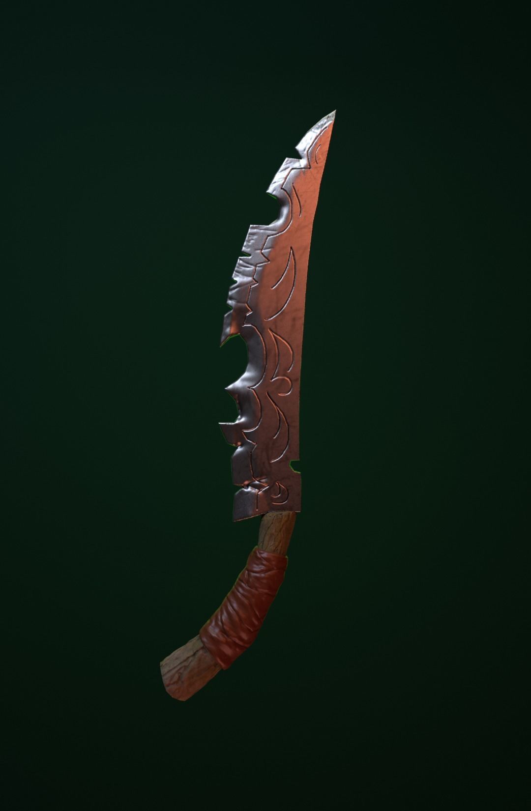 3D model Low Poly Stylized Knife VR / AR / low-poly | CGTrader