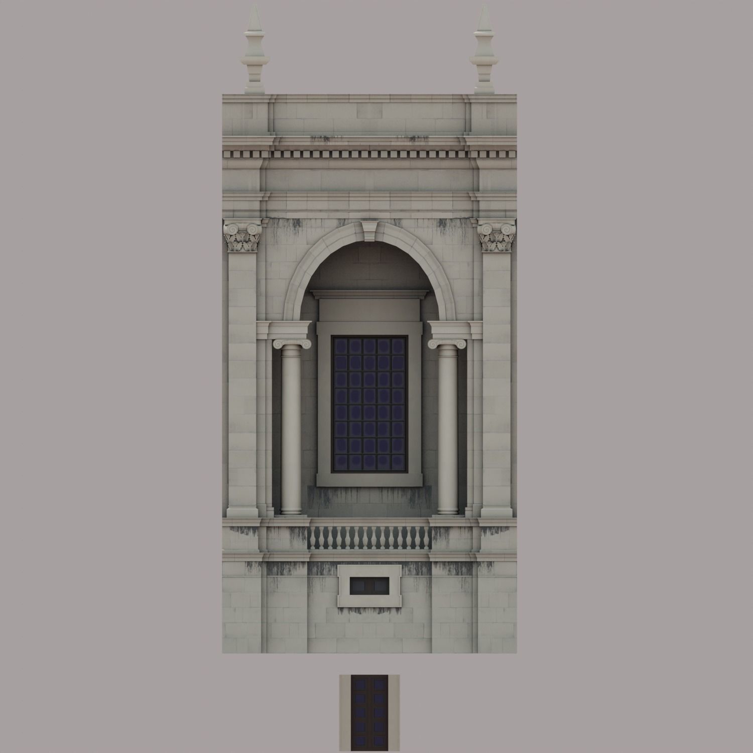 3D model Chapel with dome in classic style and simple interior VR / AR ...