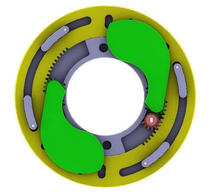 3D Printable Iris mechanism-3DP2BLROD60A 3D model 3D printable | CGTrader
