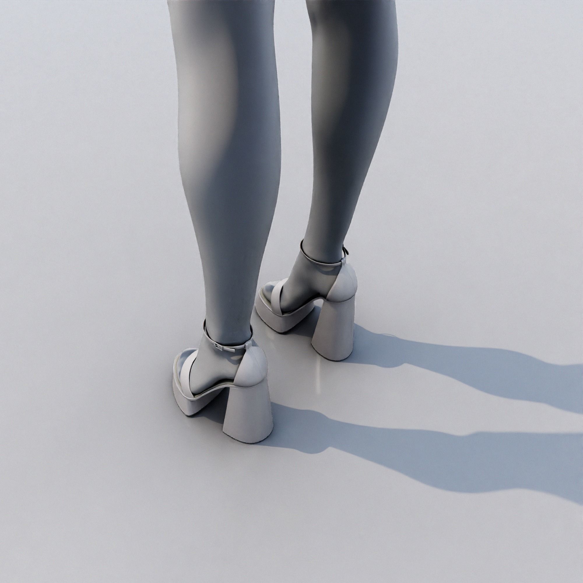 High Heels and Stockings 3D model | CGTrader