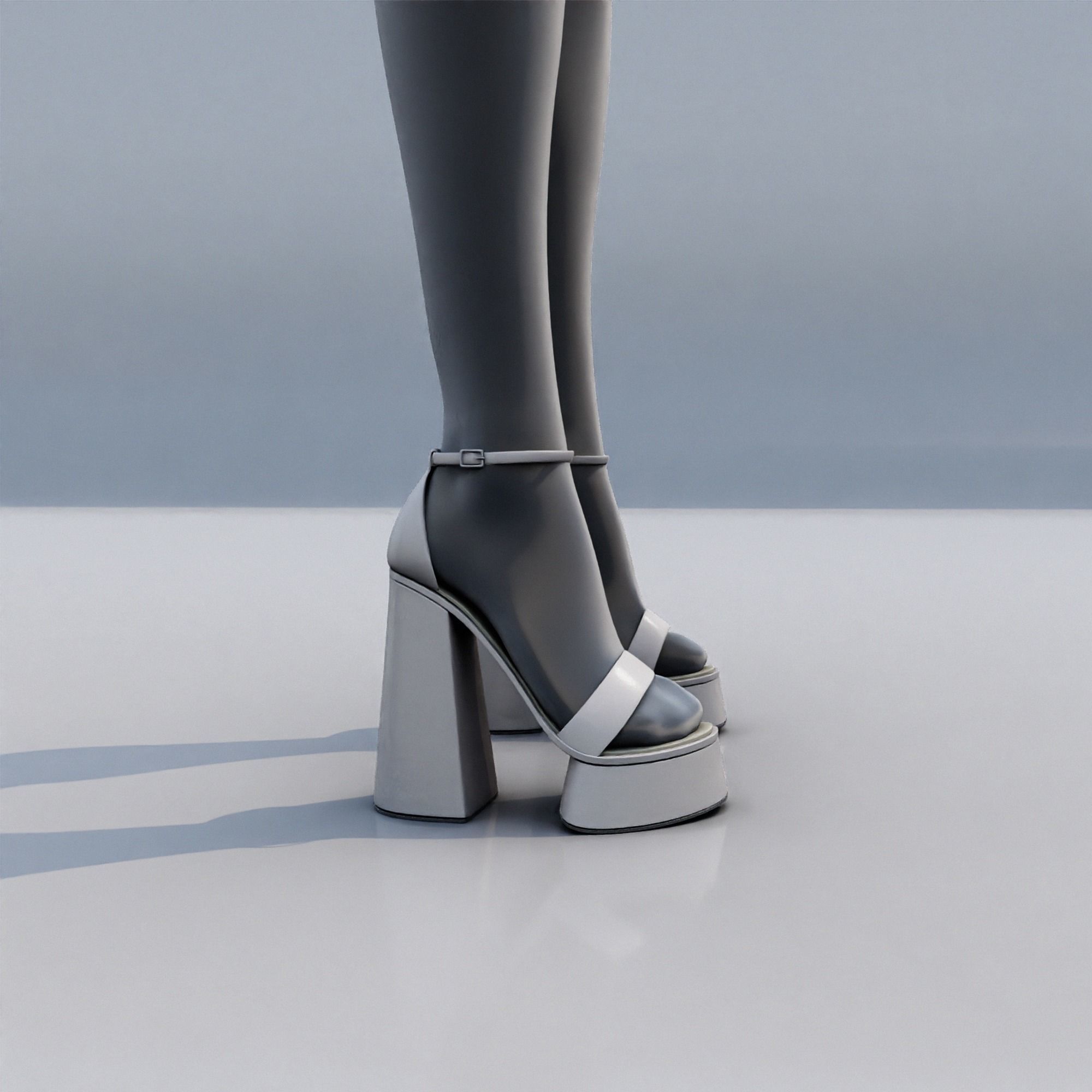 High Heels and Stockings 3D model | CGTrader