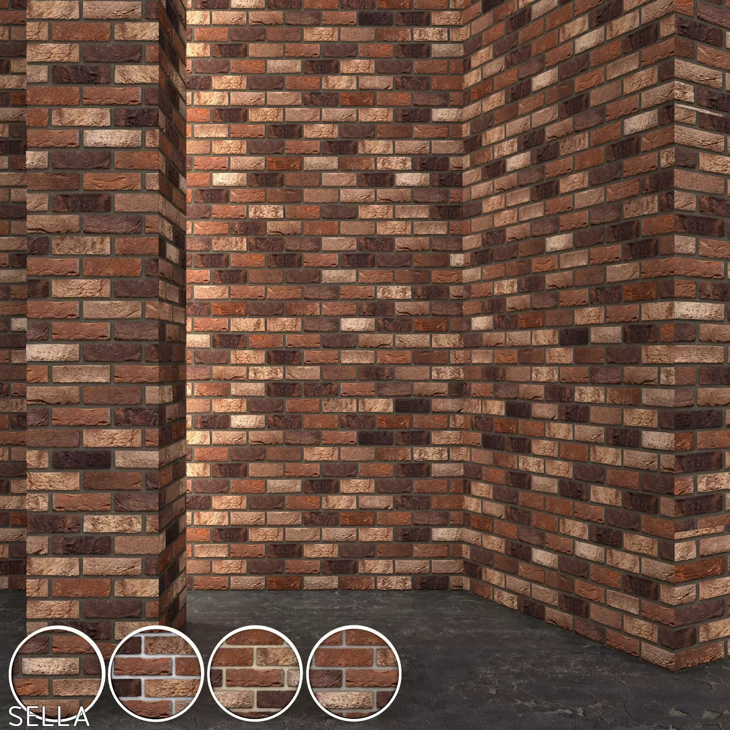 Vandersanden Brick Sella Texture | CGTrader