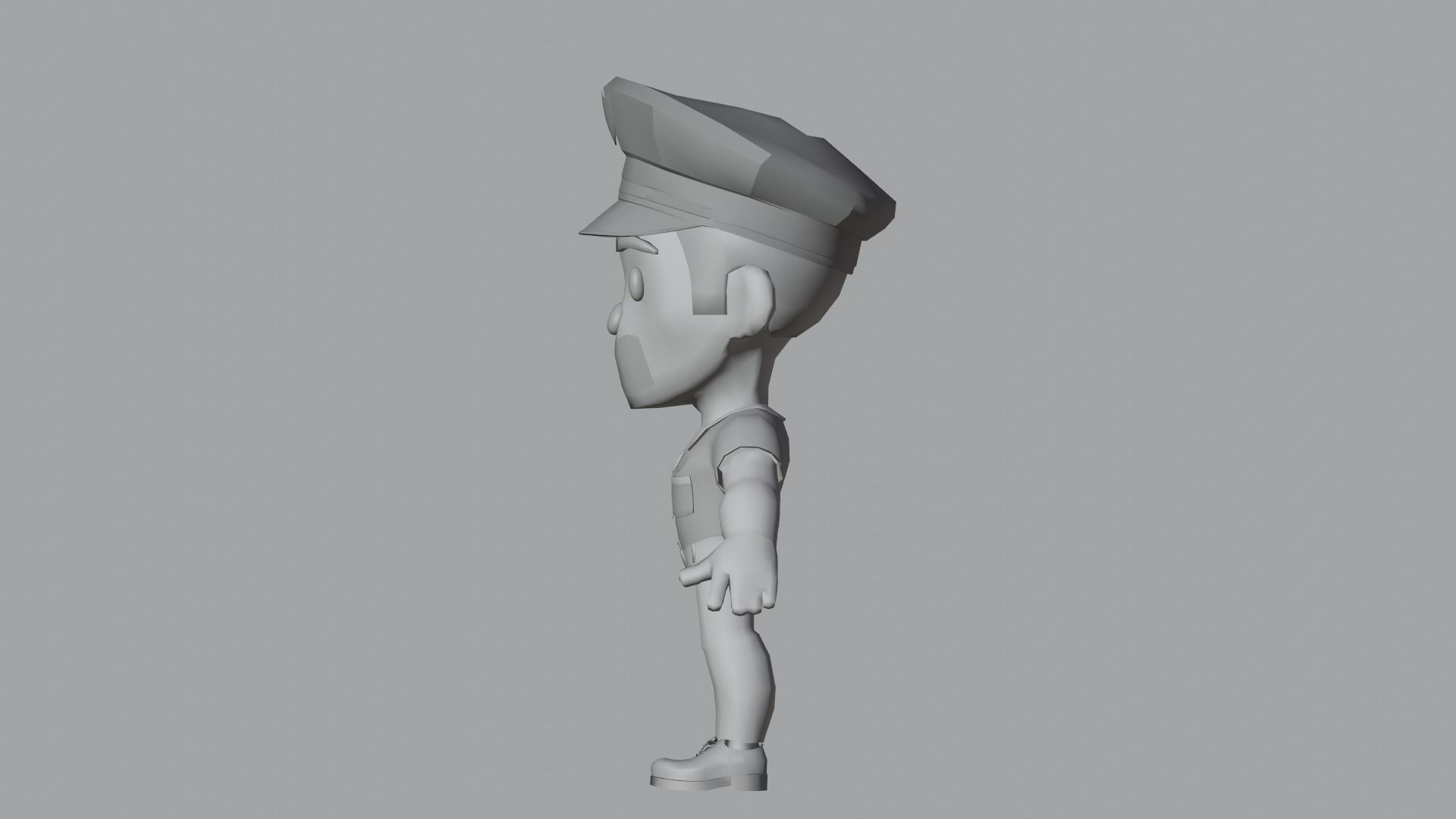 3D model Police Low Poly cartoon policeman VR / AR / low-poly | CGTrader