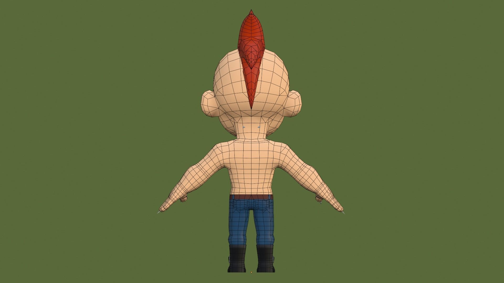 3D model Punk Guy Low Poly VR / AR / low-poly | CGTrader