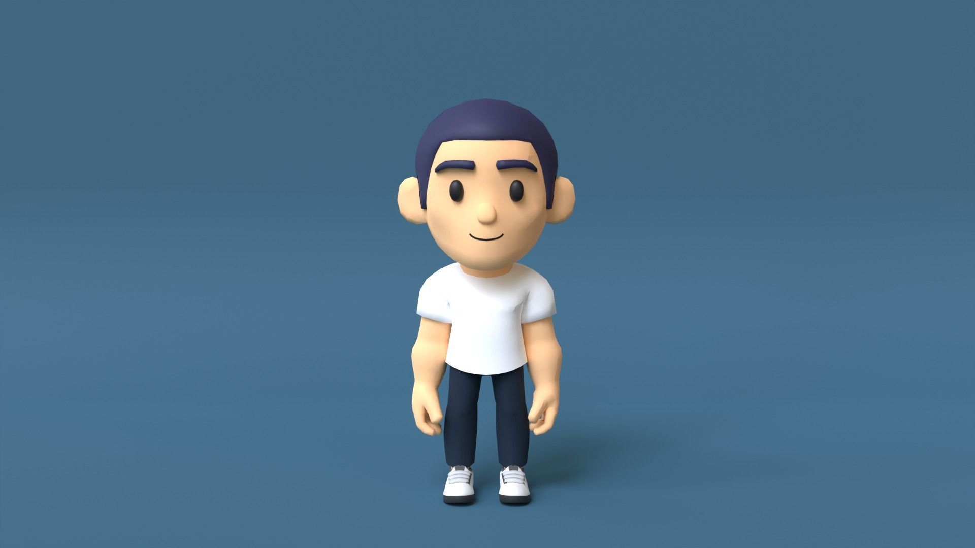 3D model Simple Man Low Poly VR / AR / low-poly | CGTrader