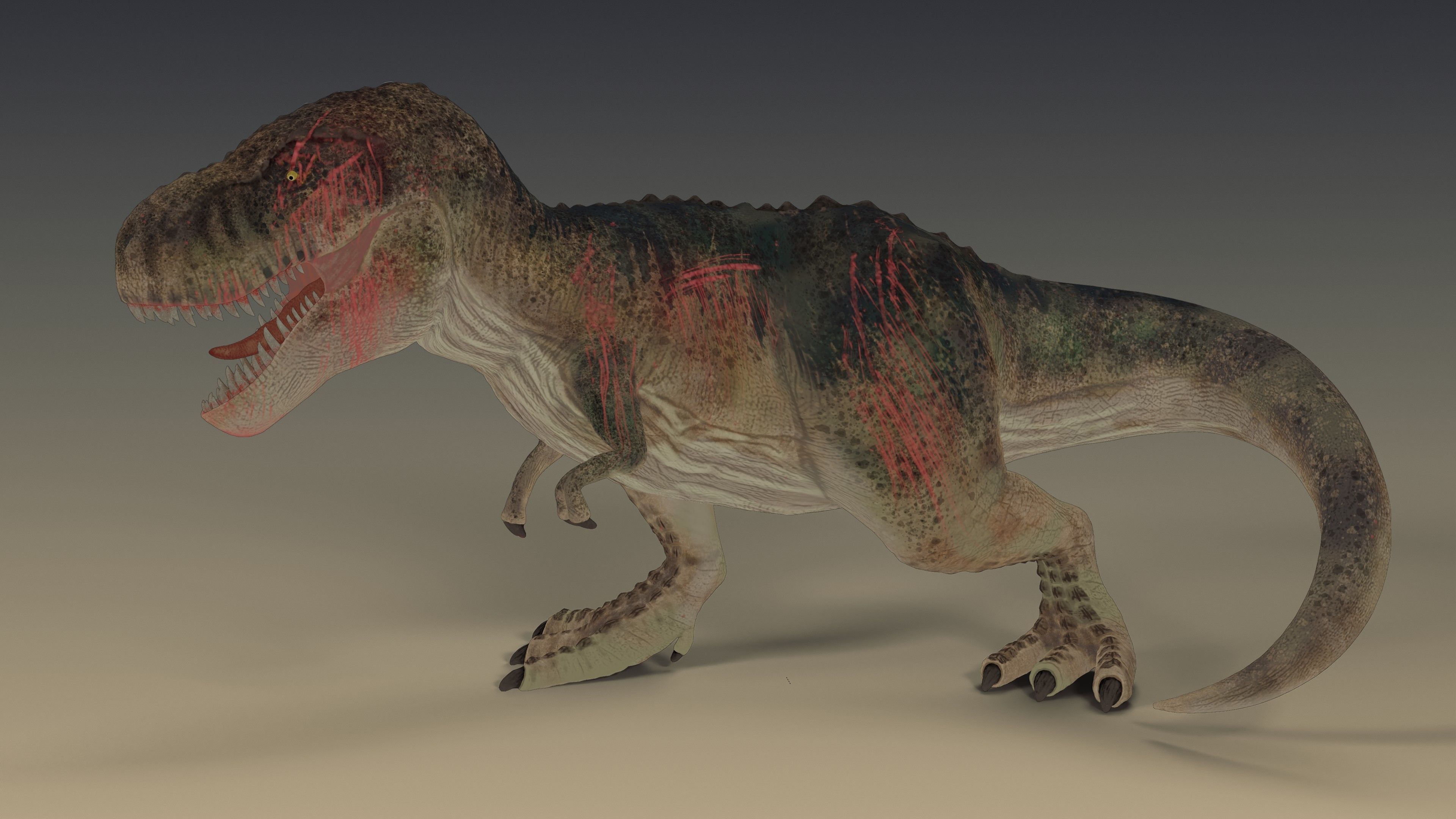 Tyrannosaurus Rex Blender Rigged t-rex 3D model animated rigged | CGTrader