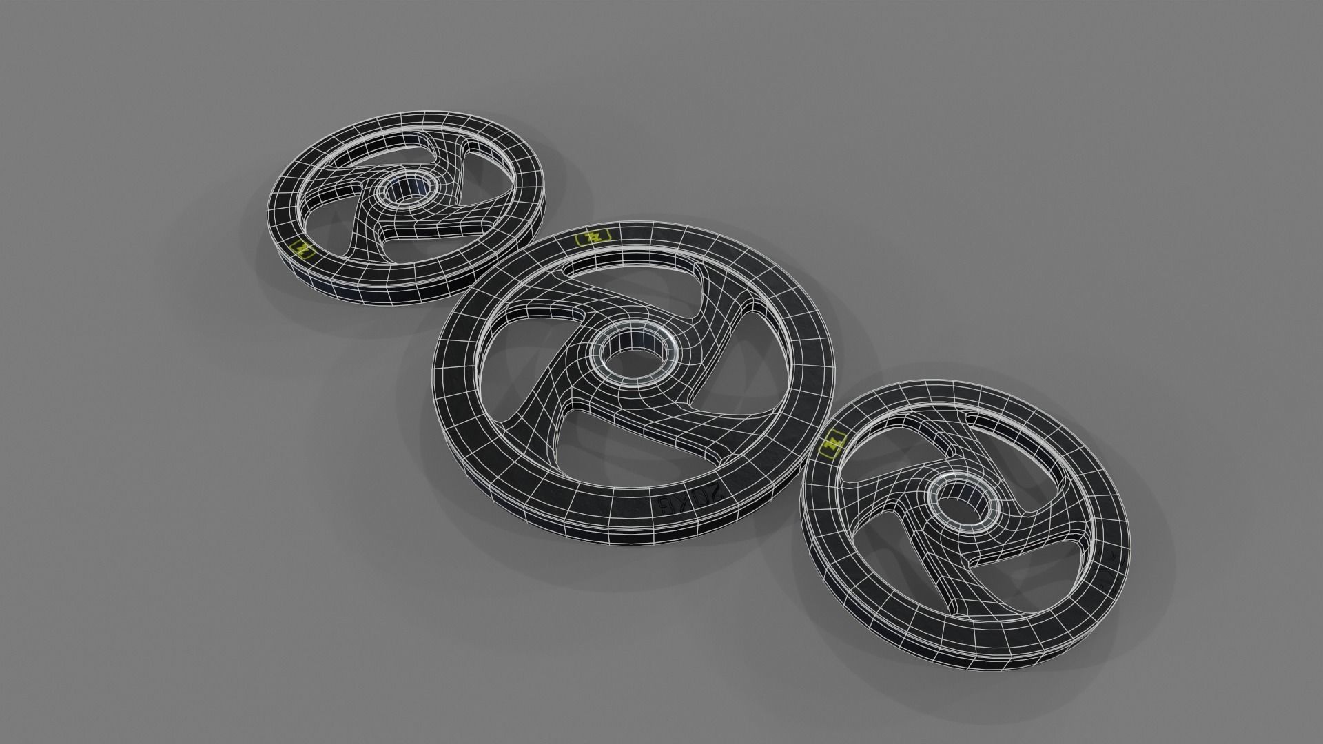 Barbell Plates free 3D model | CGTrader