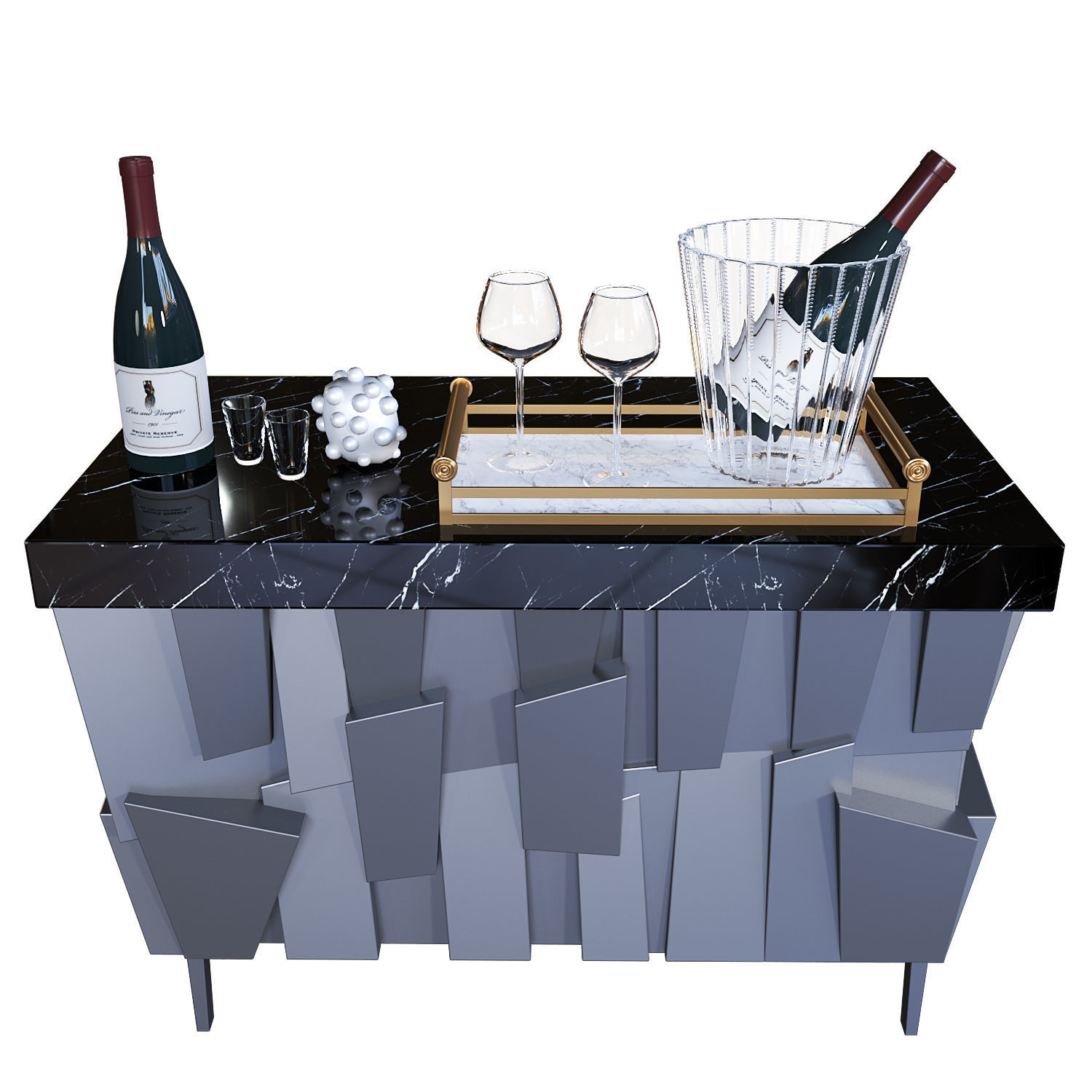 Bar Unit 3D model | CGTrader