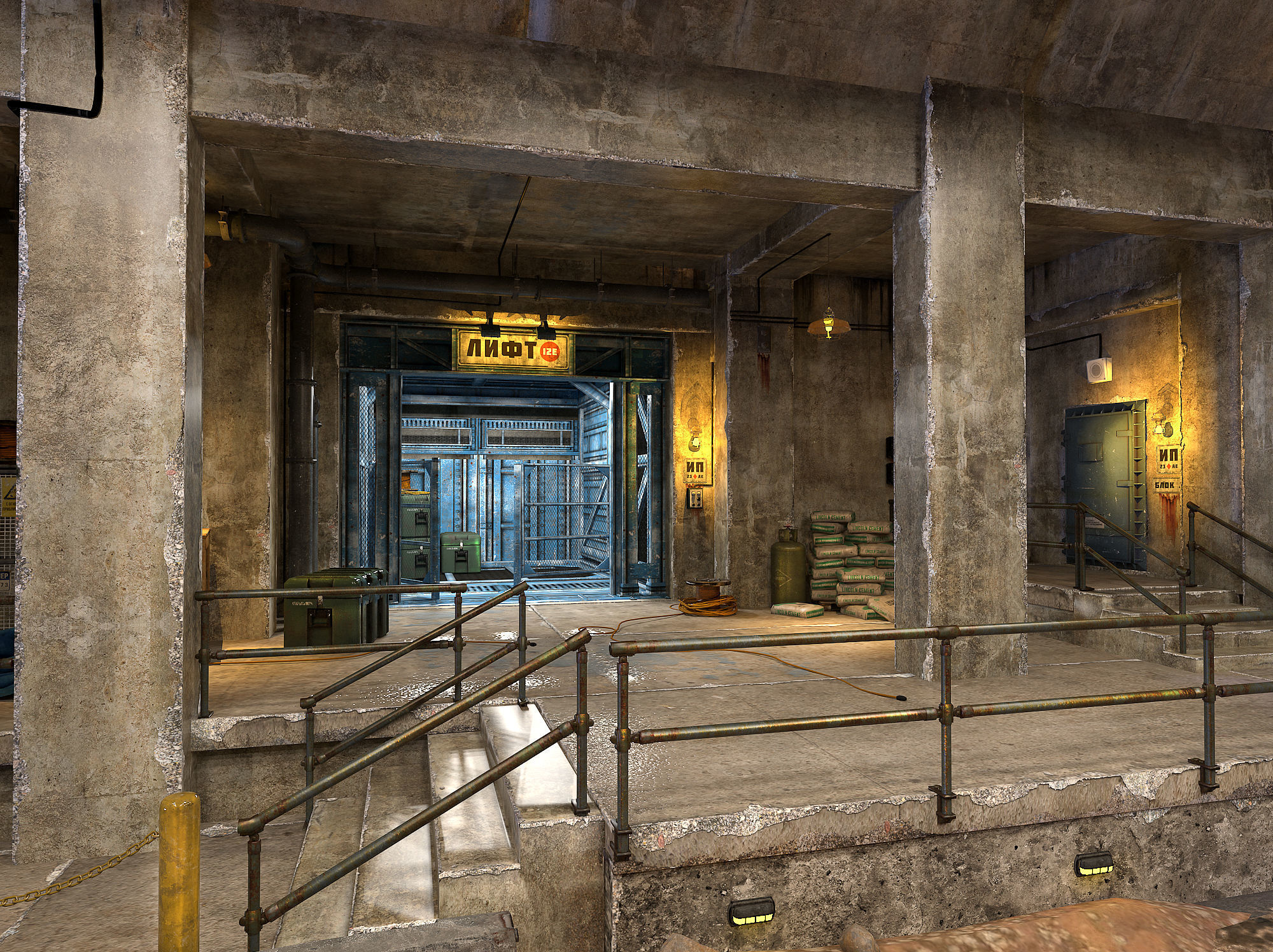 Environmental scenes of underground construction site 3D model | CGTrader