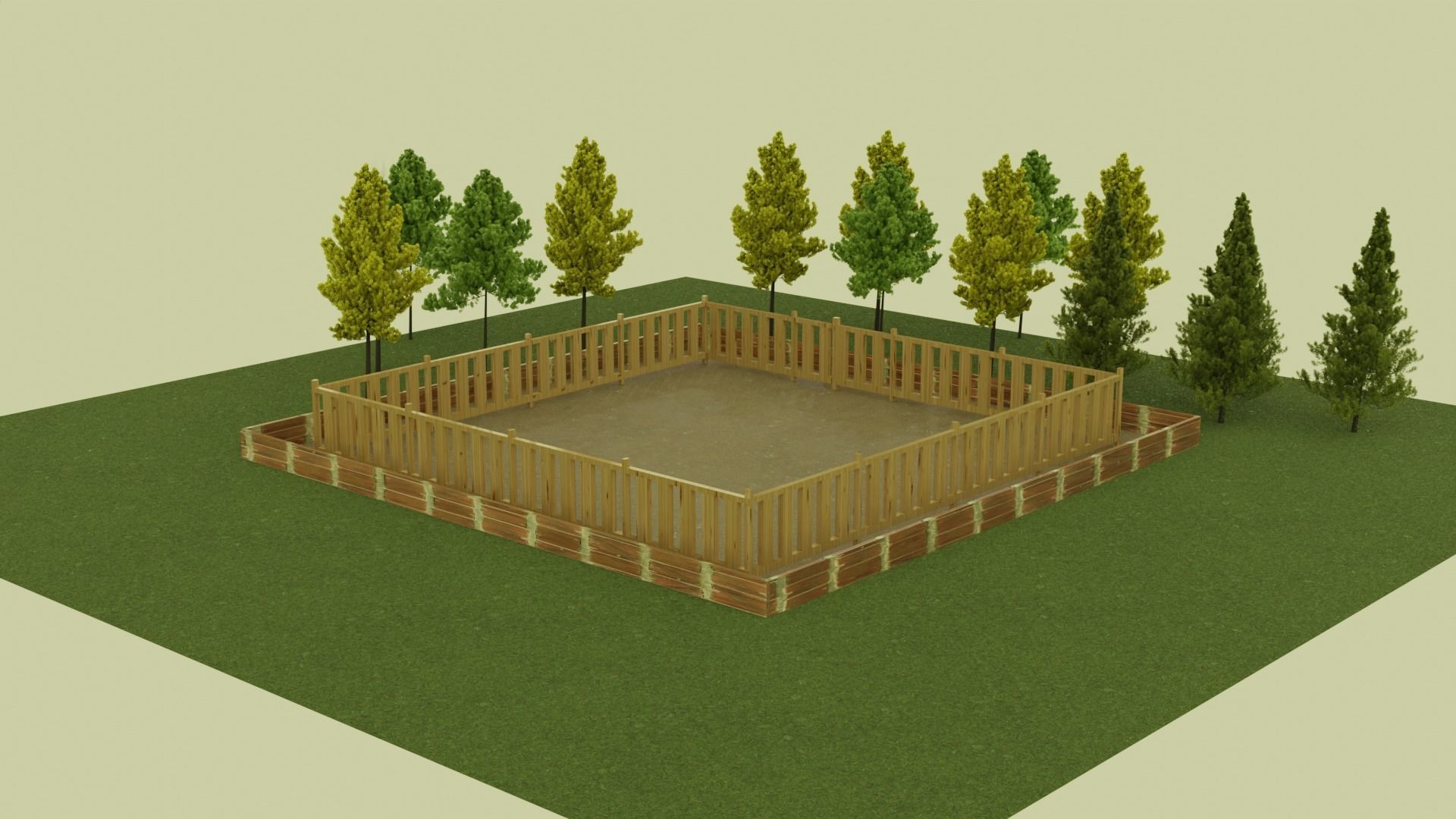 Small landscape view 3D model | CGTrader