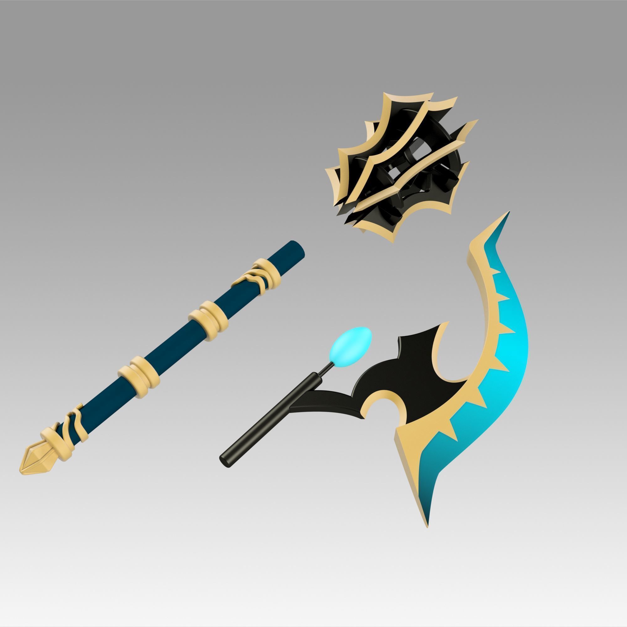 Fate Grand Order Berserker Darius III Two Hatchets 3D model 3D ...