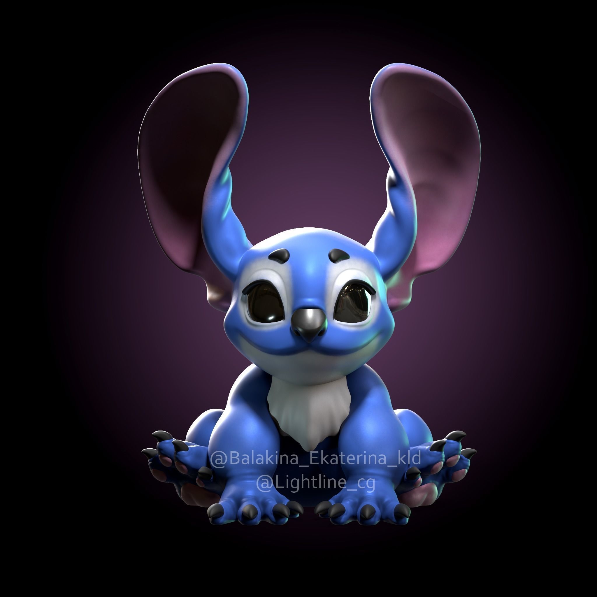Baby Stitch 3D model 3D printable | CGTrader