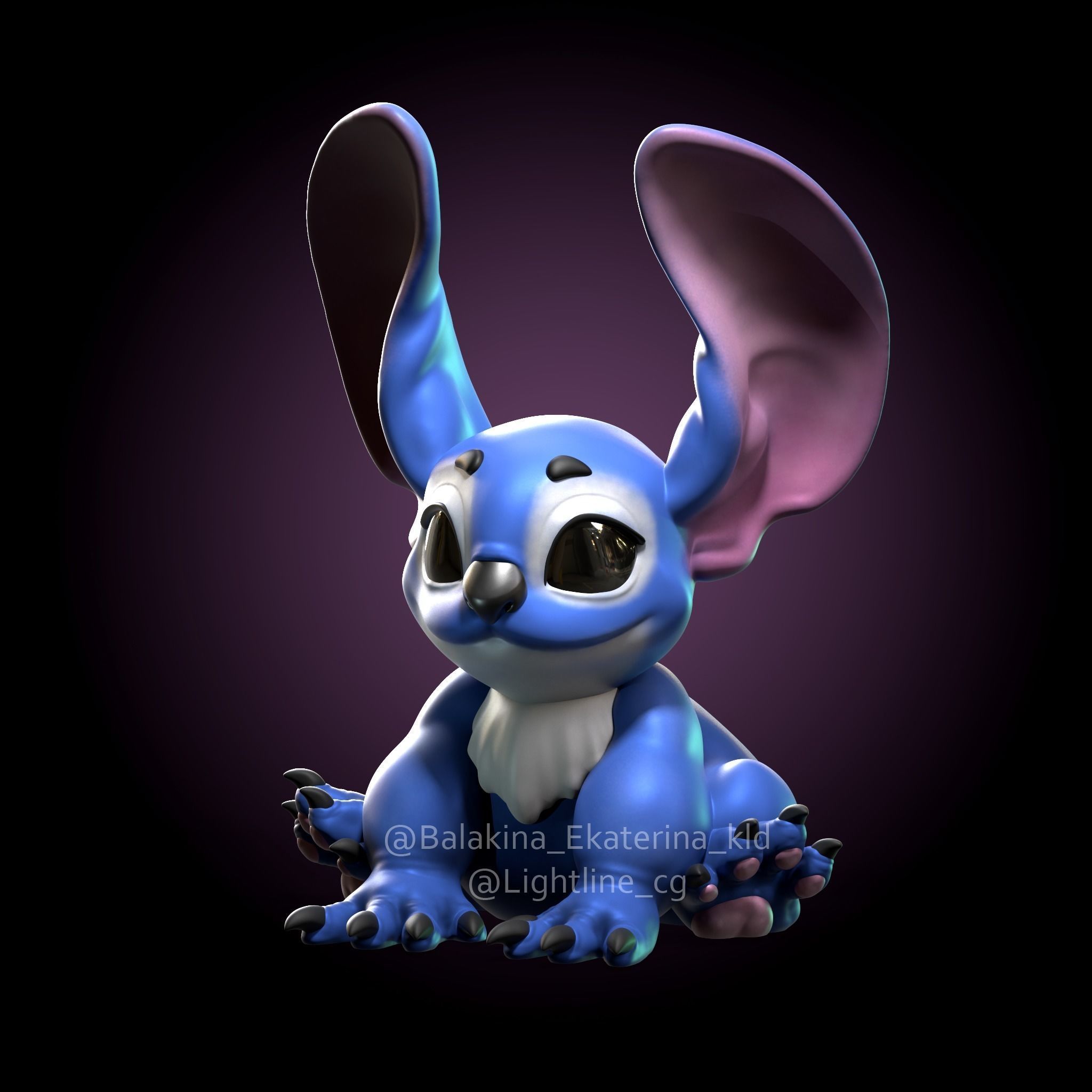 Baby Stitch 3D model 3D printable | CGTrader