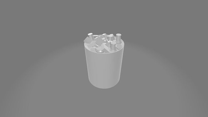 Simple Trash Bin free 3D model | CGTrader