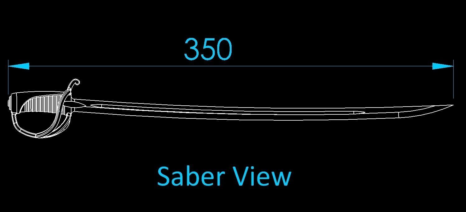 Special military School of St Cyr cavalry Saber 3D model 3D printable ...