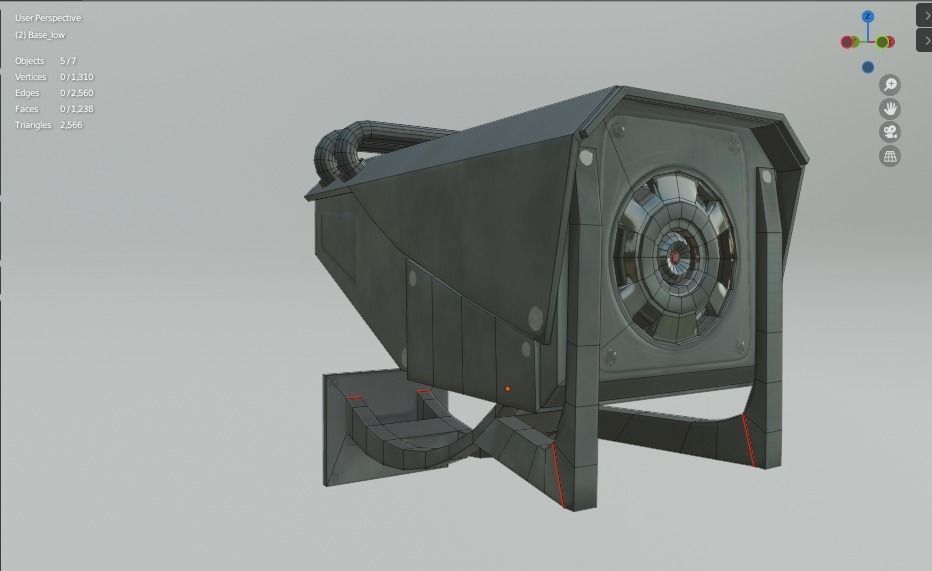 Low poly Security Camera For game free VR / AR / low-poly 3D model ...