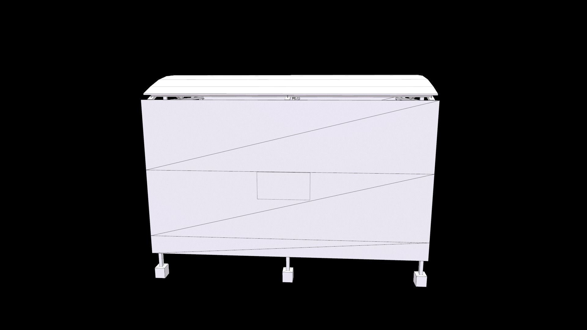 Fragile Roof 3D model | CGTrader