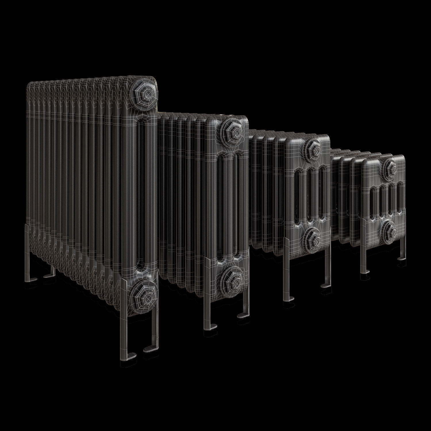 Multisec Column Radiator 3D model | CGTrader