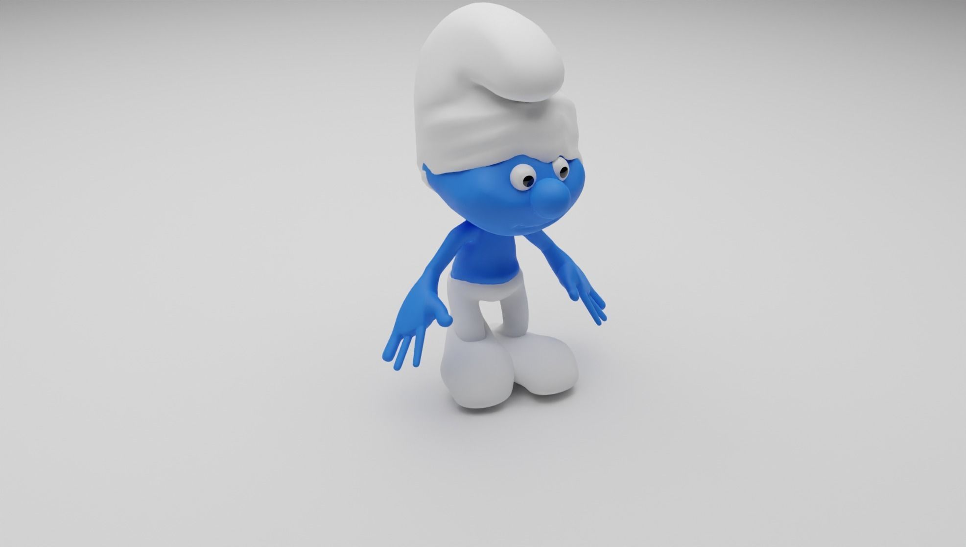 Smurf 3D Character free 3D model rigged | CGTrader