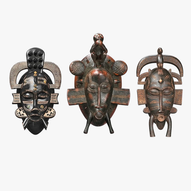 Full African Masks Collection 3D model | CGTrader