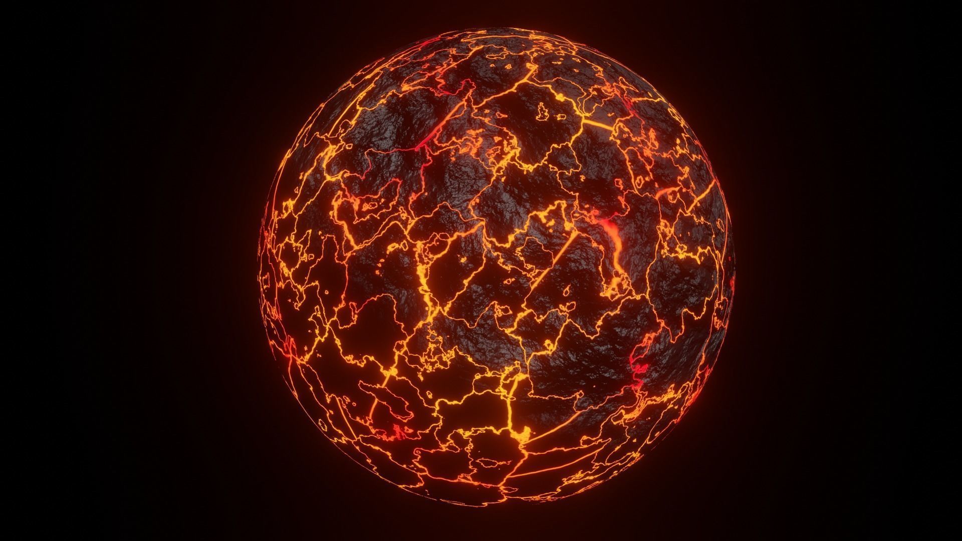 DESTROYED PLANET 3D model animated | CGTrader