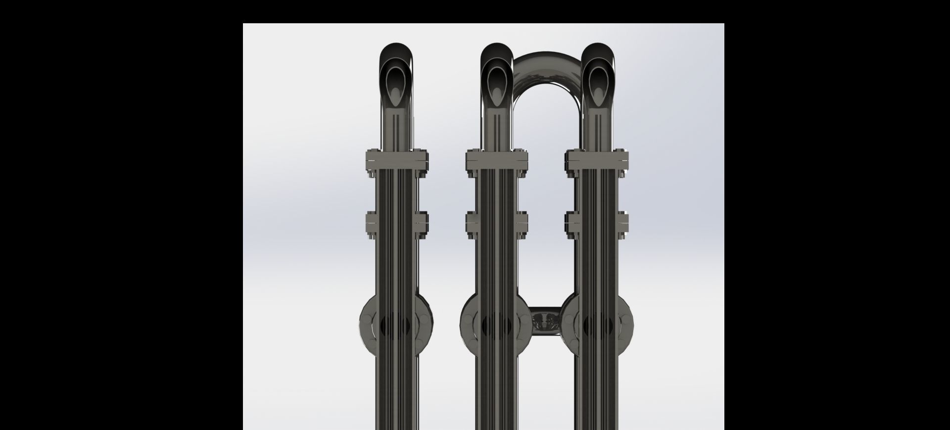 Double Pipe Heat Exchanger HAIRPIN 3D model | CGTrader