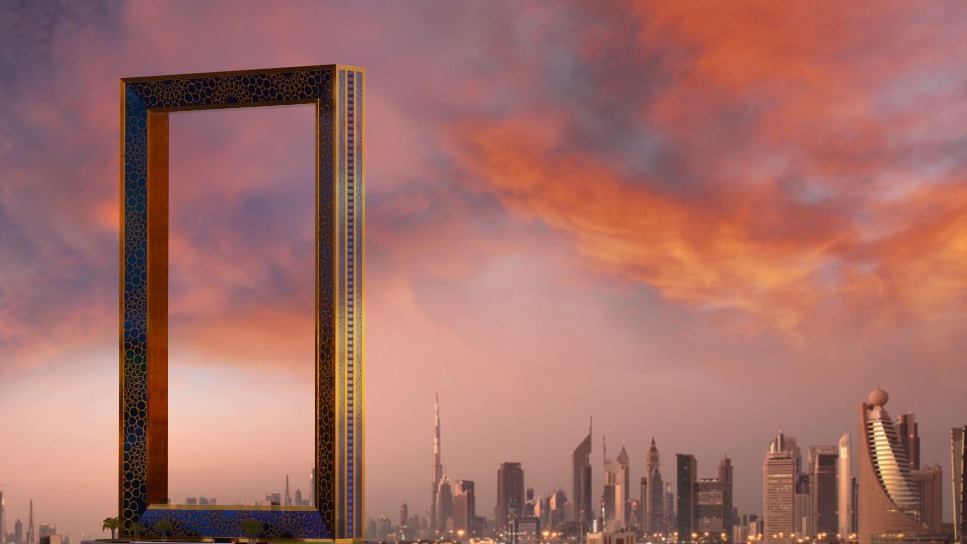 3D model Dubai Frame - United Arab Emirates - Exterior 3d Model VR / AR ...