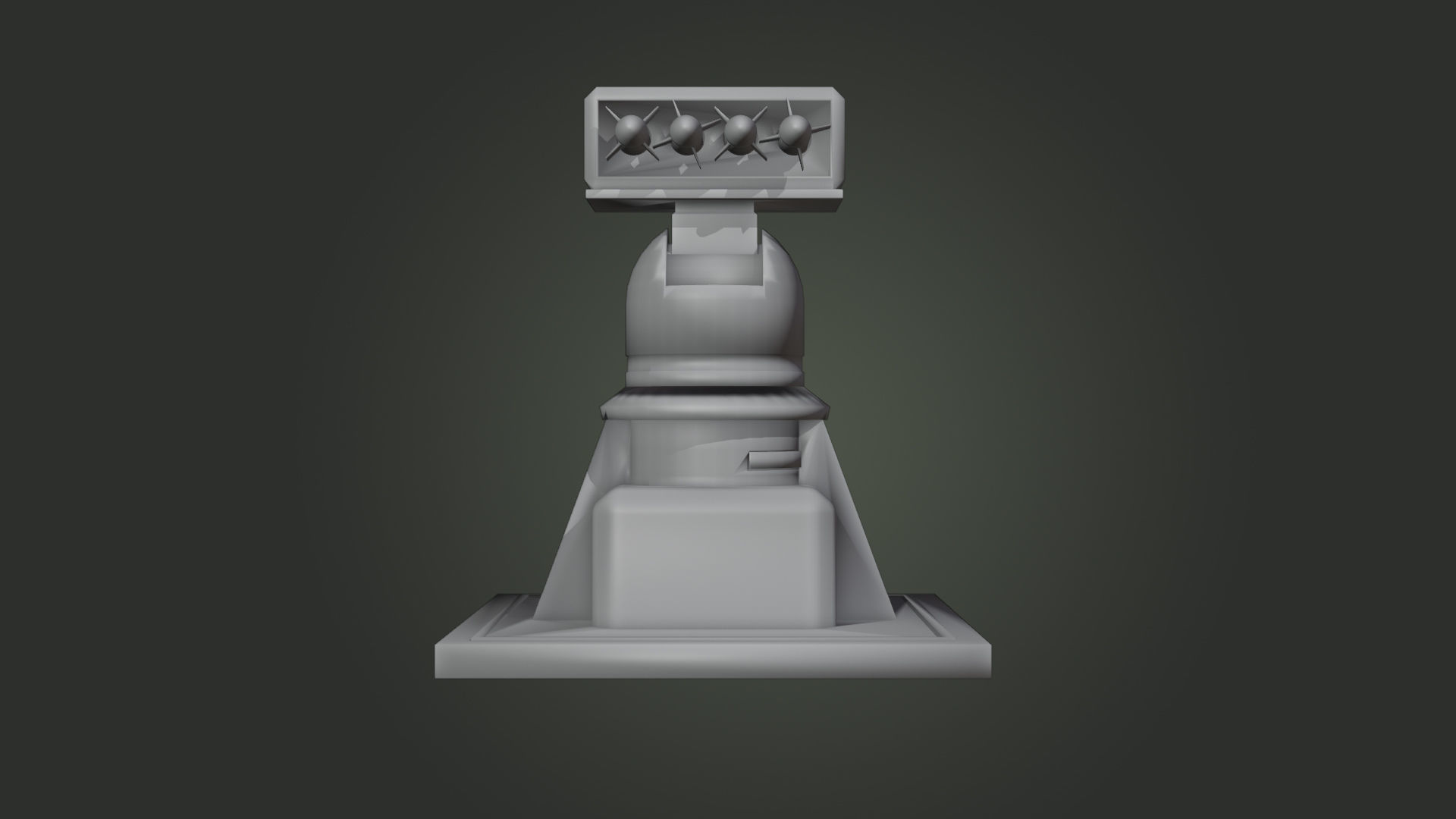 3D model Low Poly Missile Launcher VR / AR / low-poly | CGTrader